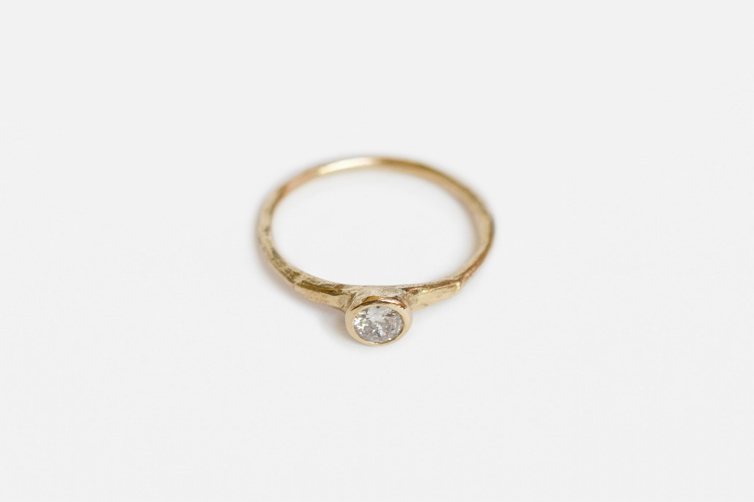 Eos Ring - 14k gold with old mine cut diamond – Kaye Blegvad