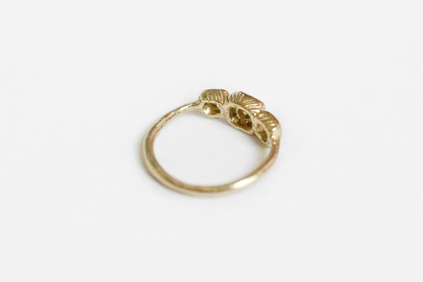 Path Ring - 10k gold with salt & pepper diamonds - Ready to ship – Kaye ...